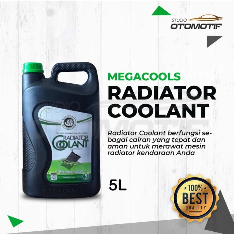 MEGACOOLS COOLANT 5L HIJAU AIR RADIATOR COOLANT 5 LITER - Shop | Tokopedia