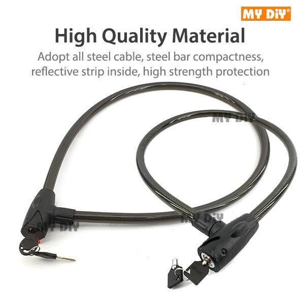 HEAVY DUTY CABLE LOCK ANTI THEFT CABLE LOCK BICYCLE LOCK MOTORBIKE ...