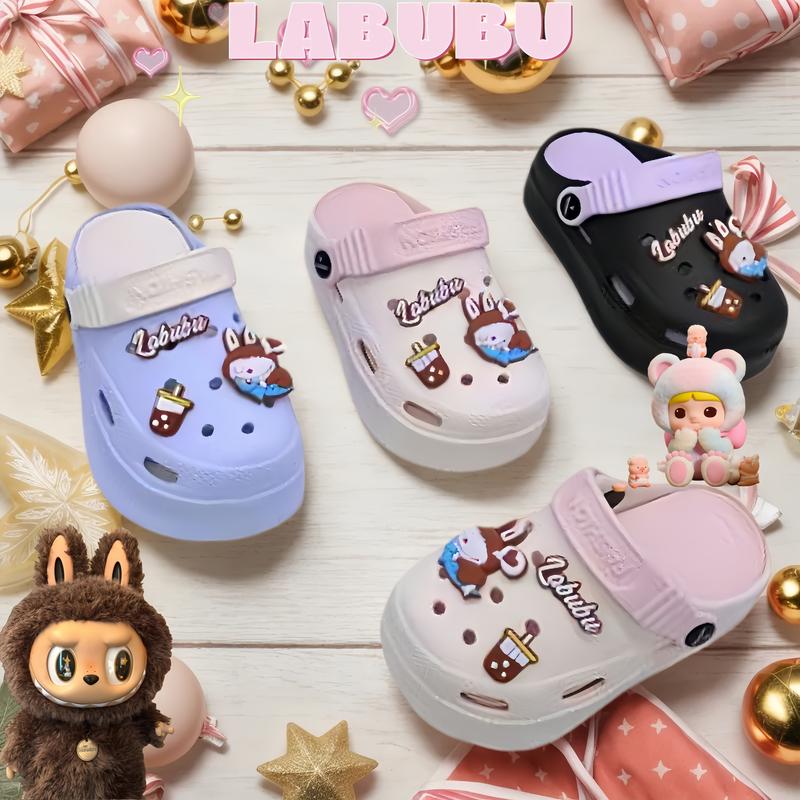 Labubu Sandal Anak Tinggi 6.5cm Perempuan FUJI Baim Sandal EVA - Shop ...
