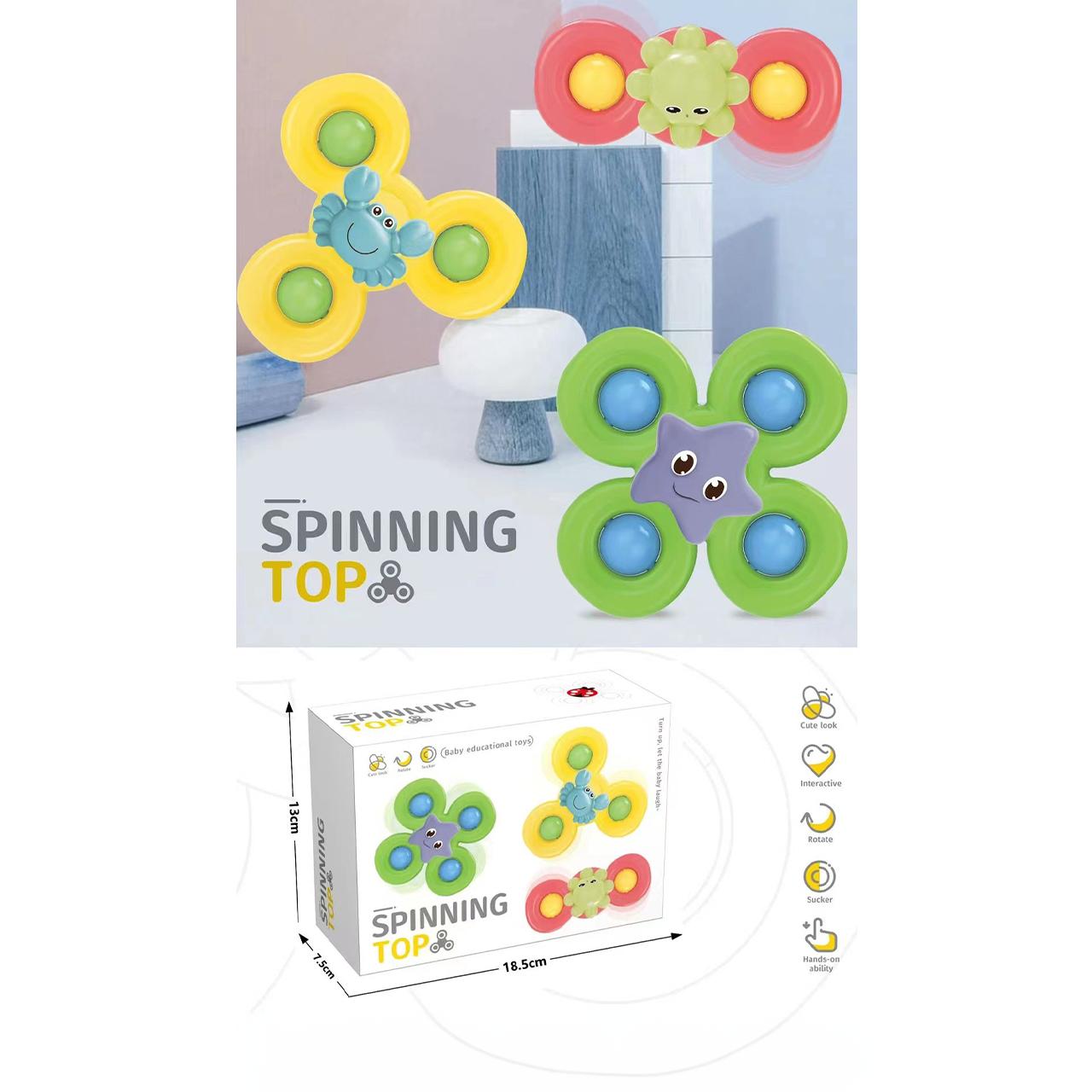 Bộ Set 3 Con Quay Spinner Cho Bé FullBox Size Lớn 2023 Có Âm Thanh, giá ...