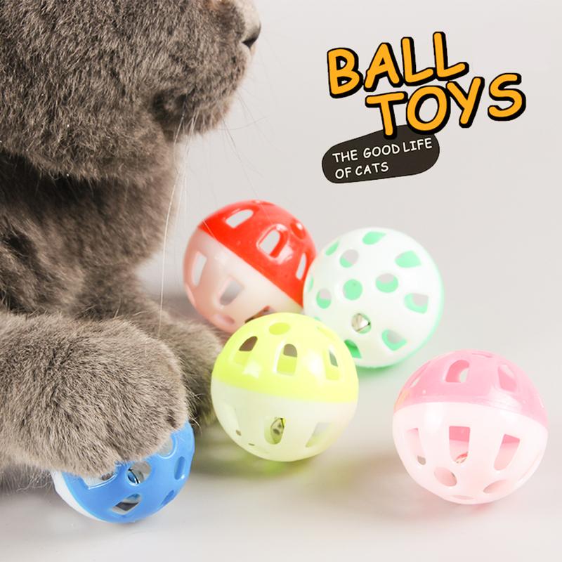 Mainan Haiwan Peliharaan untuk Kucing, Bentuk Bola, dengan Cincin ...