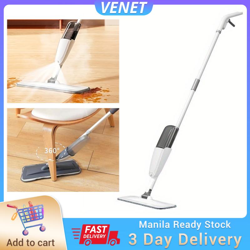 1pc Water Spray Mop, 360 Degree Rotating Mop, Flat Floor Mop - TikTok ...