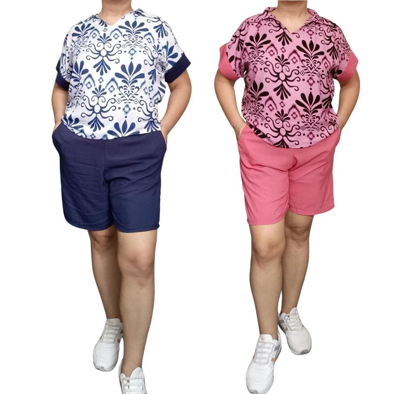 Katelyn Coords Blouse & Shorts Set Fits Small to Large Body Frame ...