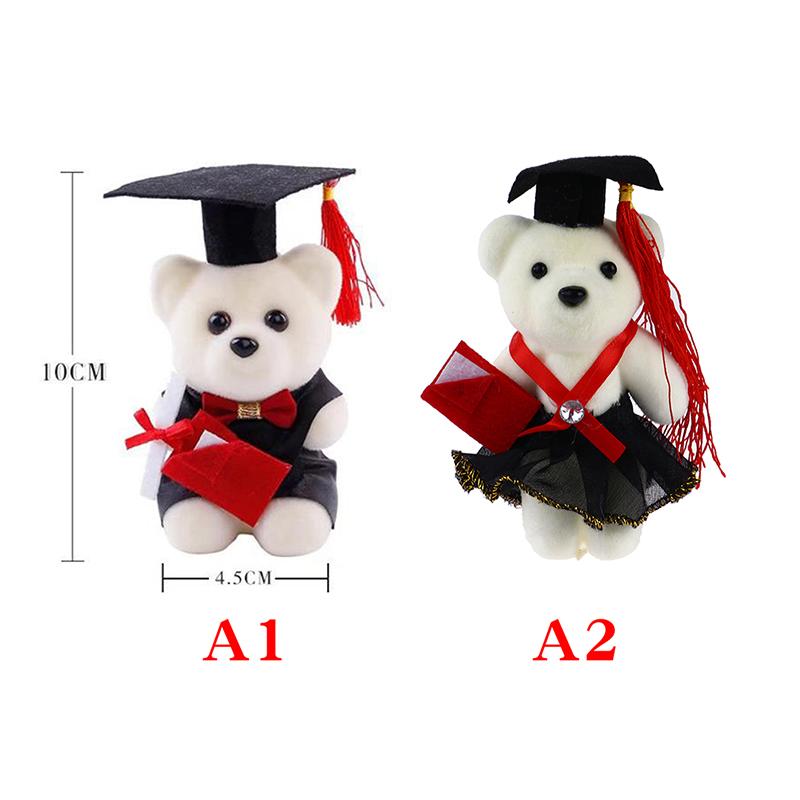 New Fashion 12cm Standing Graduation Ceremony Bear Doll Flower - TikTok ...