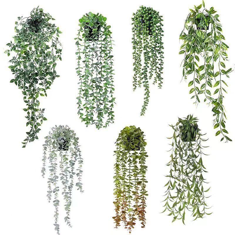 Tumbuhan Gantung Tiruan, Amazon, Daun Eucalyptus Mandala, Anggur ...
