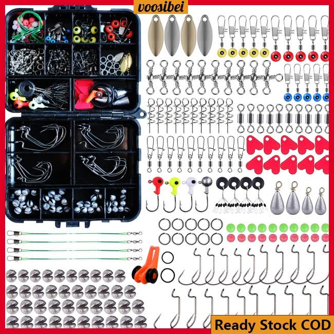 Set Aksesori Memancing, BJ 187pcs, Termasuk Mata Kail Memancing ...