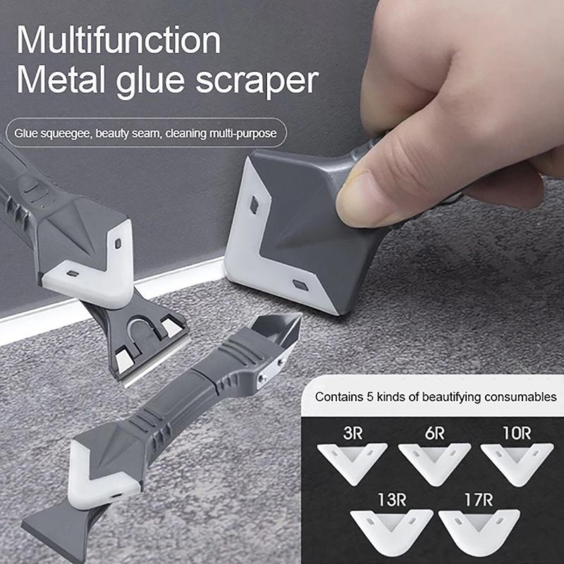 3 In 1 Silicone Scraper Sealant Smooth Remover Tool Set Moul - TikTok ...