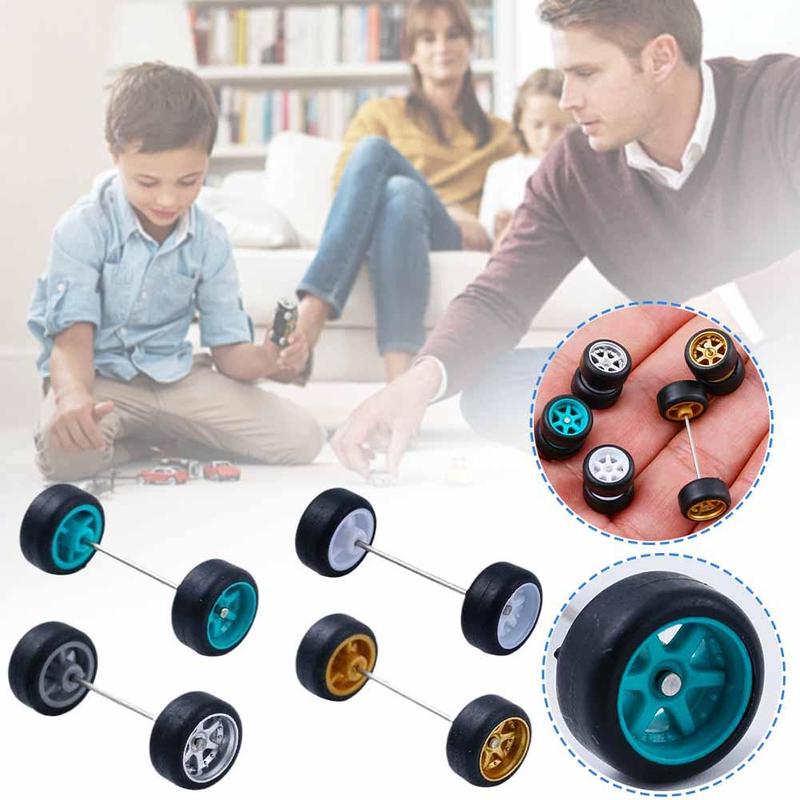 Roda Skala 1: 64, Untuk Model Kereta Aloi, dengan Tayar Getah, Bahagian ...