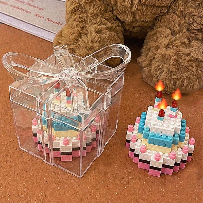 Kotak Hadiah Kek Hari Jadi, Pemasangan DIY, Serasi dengan Blok - TikTok ...