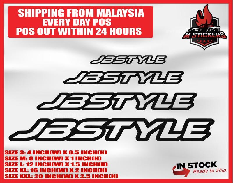 JB STYLE VINYL CAR STICKER - TikTok Shop Malaysia