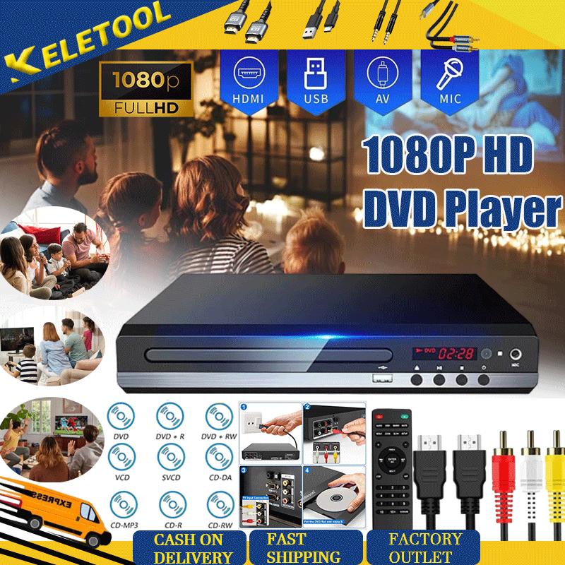 Wall Mounted DVD Player with Bluetooth, 1080P HD Home Theatr - TikTok ...