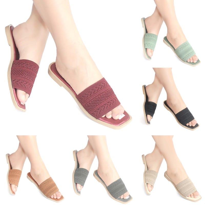 RADENAYA - RAJUT Sandal Teplek Wanita Rajut Infor Motif Panah - Shop ...