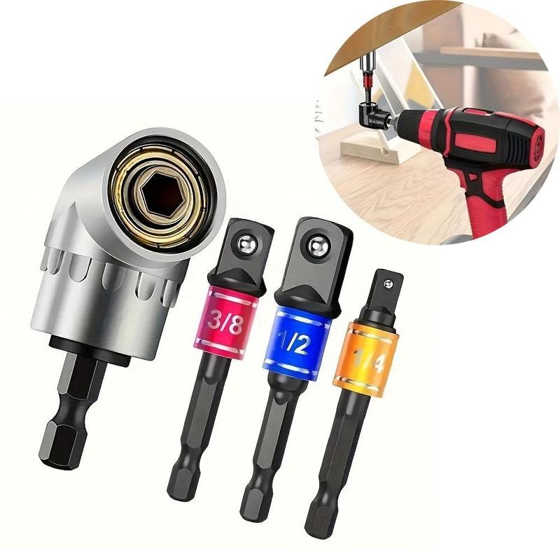 4pcs Impact Grade Power Tool Set with Socket Adapter & Extension ...