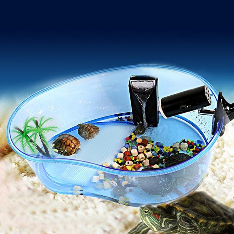Small Turtles Tanks Plastics Container Reptile House Cover Habitat ...