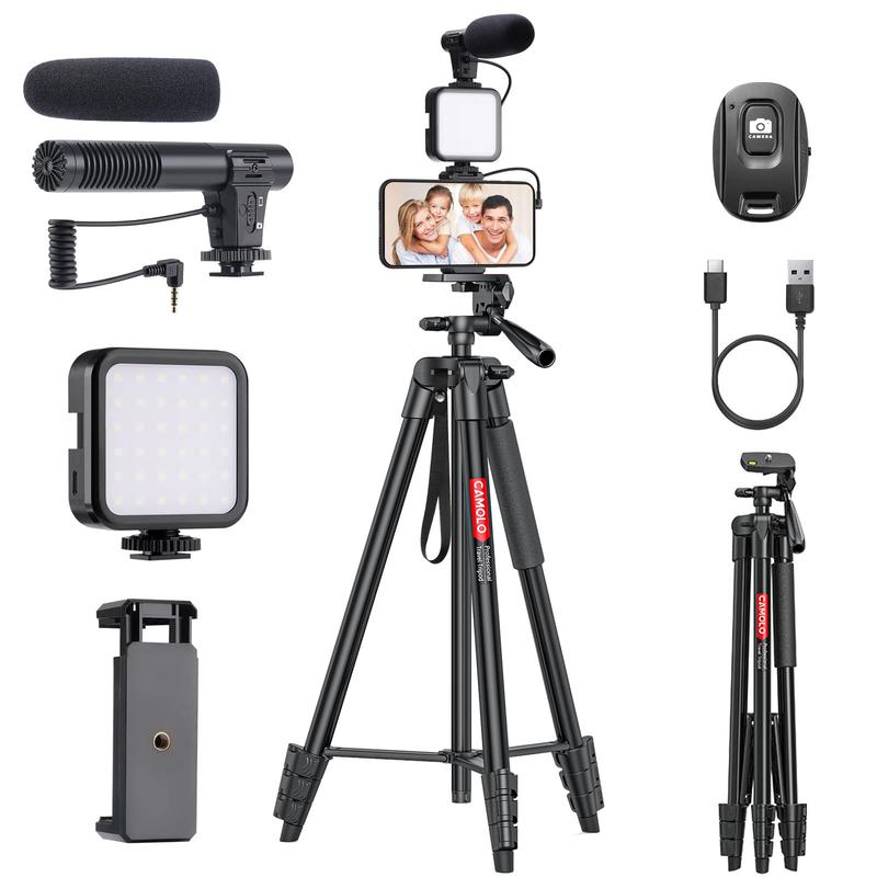 CAMOLO Vlogging Kit, Smartphone Vlog Kit with Microphone wit - TikTok Shop