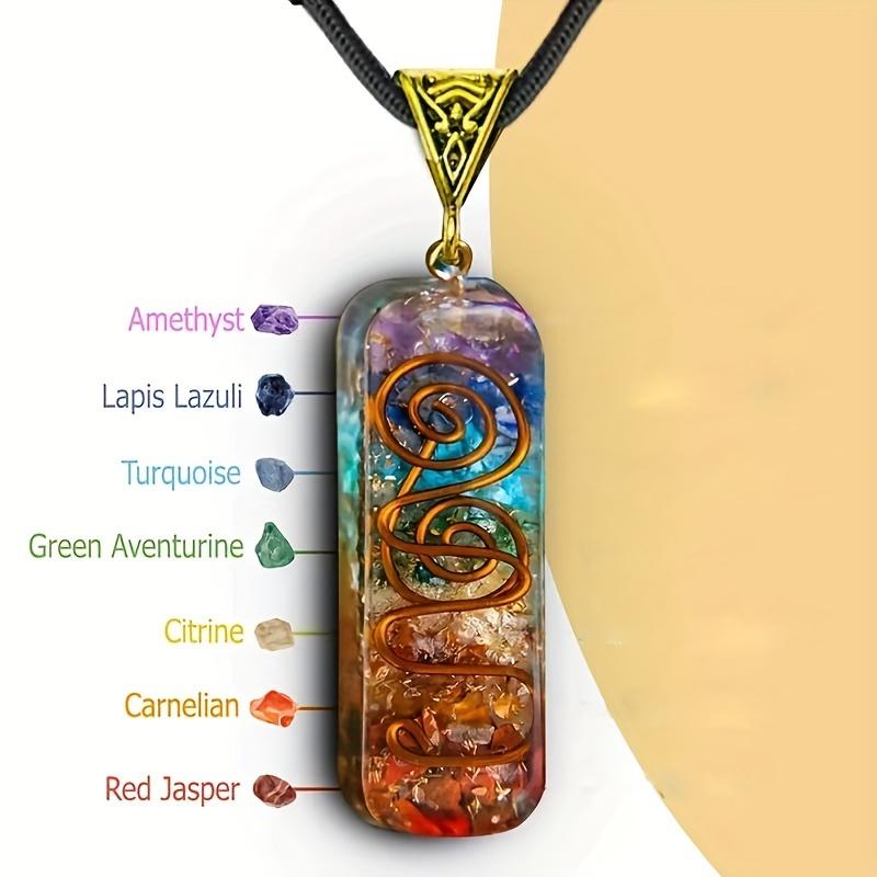 Batu Pecah Tujuh Chakra, Kalung 7 Berwarna-warni, Ogan, Kalung - TikTok ...