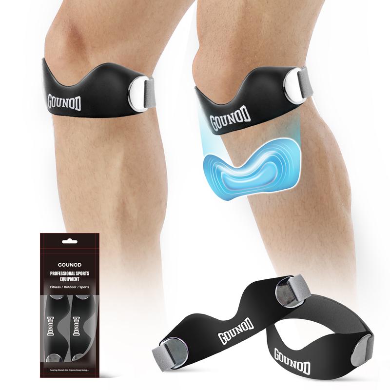 Silicone Patella Knee Strap for Knee Pain Relief – Adjustable Brace for ...