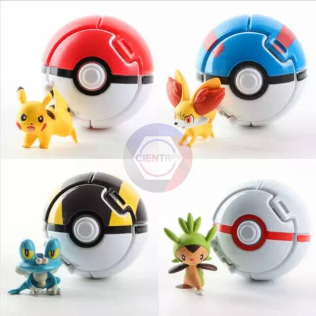 Pokeball lempar berisi figurin - Shop | Tokopedia