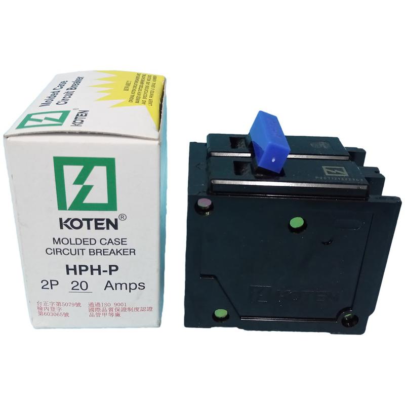 KOTEN Circuit Breaker Molded Case Plug-In Type HPH-P 2P 2-Pole - TikTok Shop Philippines