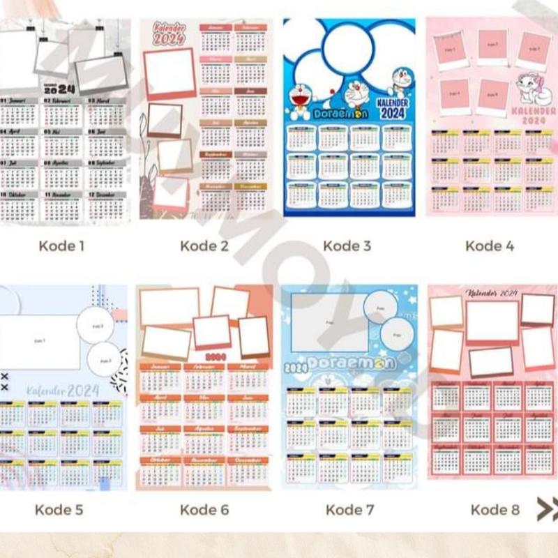 KALENDER 2024 CUSTOM F0T0 1 LEMBAR - Shop | Tokopedia