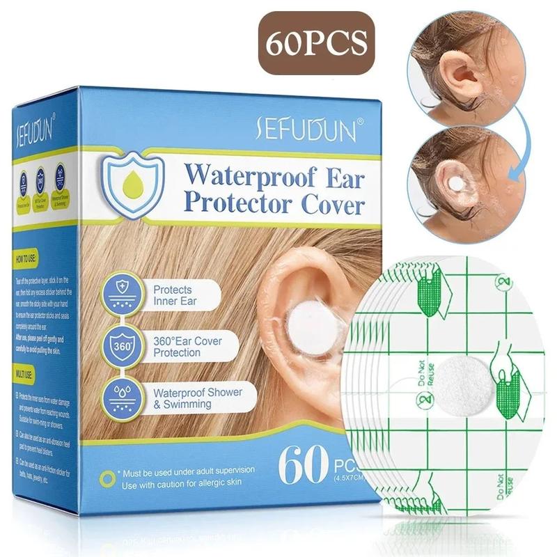60 Pcs Ear Water Protection Stickers Adult Children Waterproof - TikTok ...