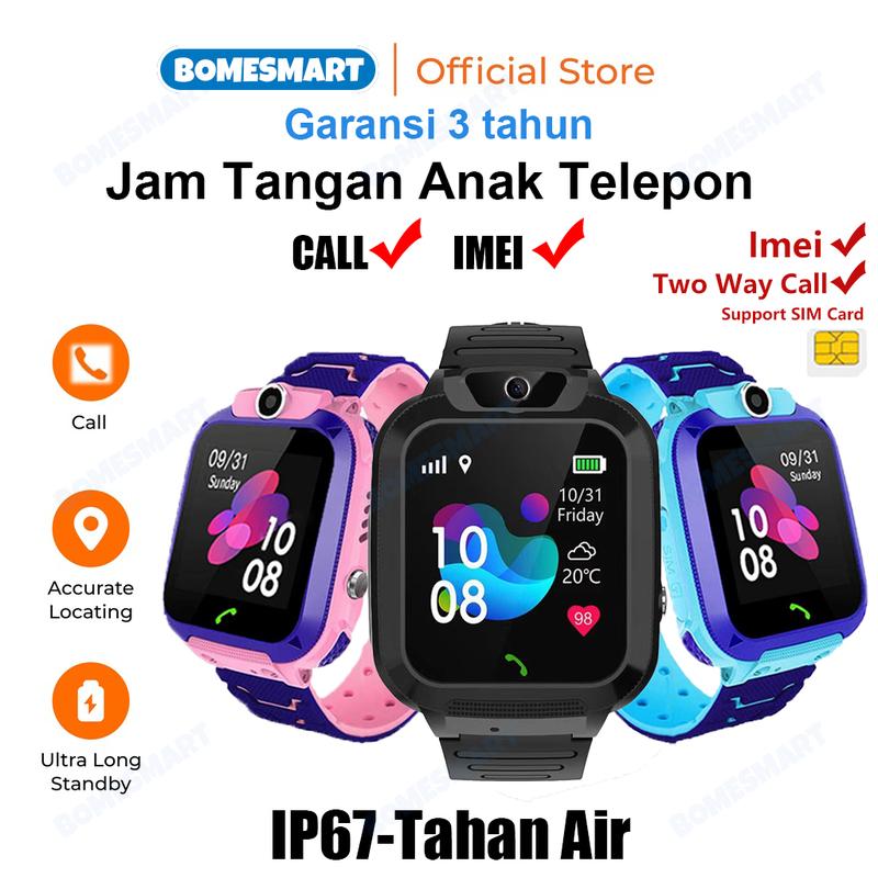 Imo Anti Air Jam tangan anak untuk telepon 2 arah anak Gps Digital ...