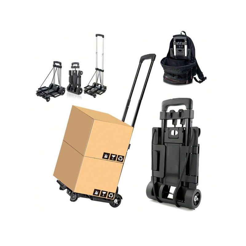 Flat Wagon Folding Mobile Warehouse Push Trolley Trolley - TikTok Shop