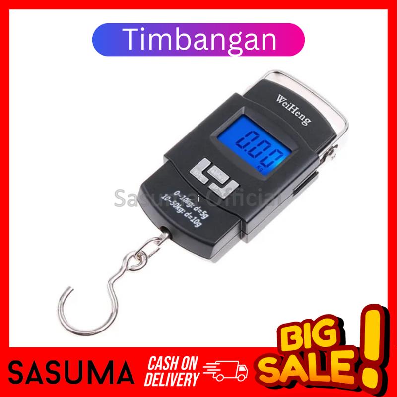 SASUMA Timbangan Gantung Digital Portable Scale Weiheng WH-A08 - Shop | Tokopedia