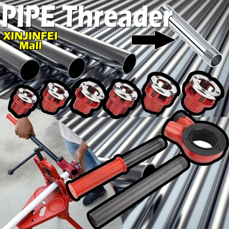 Ratchet Pipe Threader Kit Ratcheting Pipes Threading Tool with - TikTok ...
