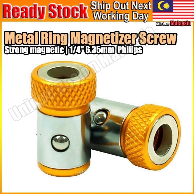 1/4" 6.35mm Strong Magnetic Metal Ring Magnetizer Screw Electric ...