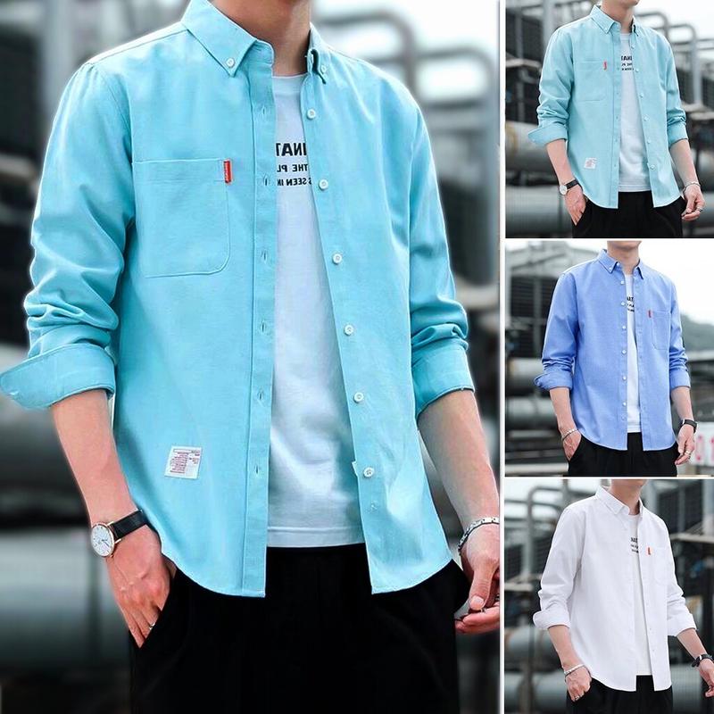 M-5XL summer Korean-style fashion versatile pockets casual long-sleeved ...