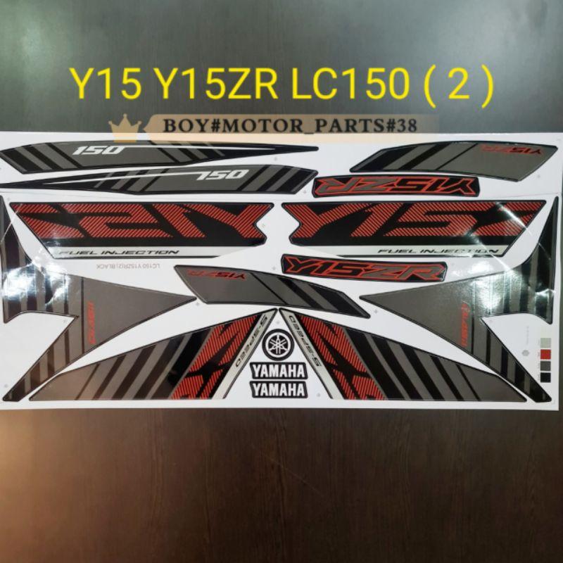 Y15 Y15ZR / LC150 ( 2 ) BODY STICKER / Red / Purple / Black - TikTok ...