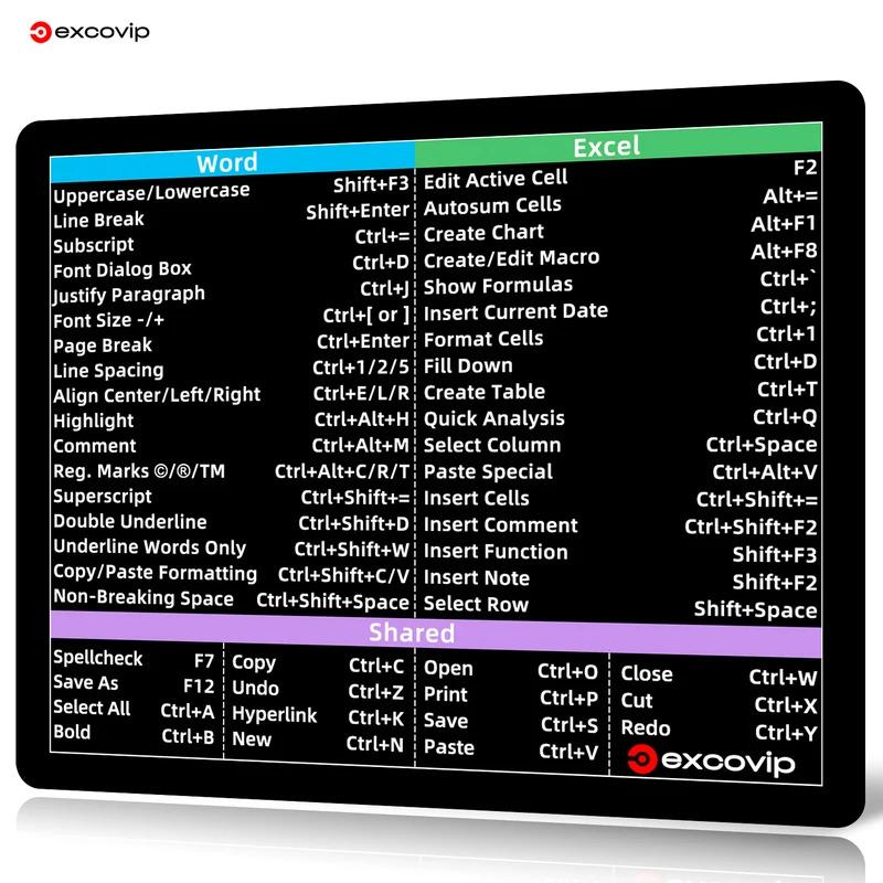 Pad Tetikus dengan Ciri Pintasan Excel dan Word, Saiz Kecil, - TikTok ...