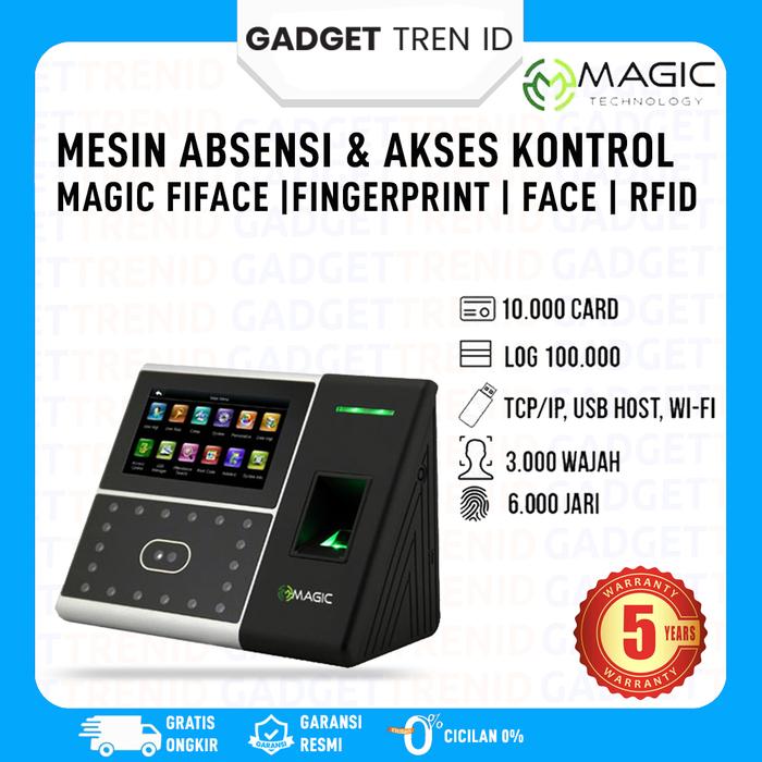 Jual Mesin Absensi Sidik Jari MAGIC FIFACE | Absensi Wajah | Ada ...