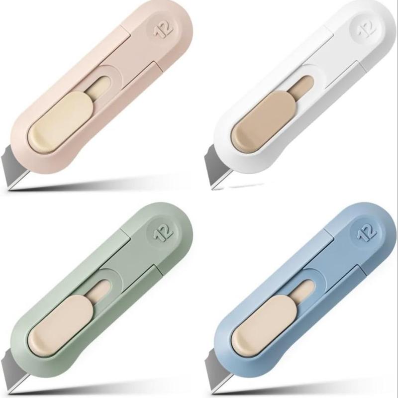 Retractable Box Cutting Knife, 1 Count/4 Counts Utility Knif - TikTok Shop