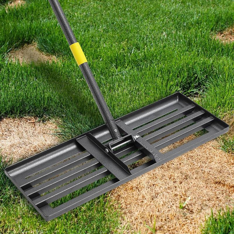 Lawn Leveling Rake, 5 FT Lawn Leveler with 30 x 10 Wide Large Rakes ...