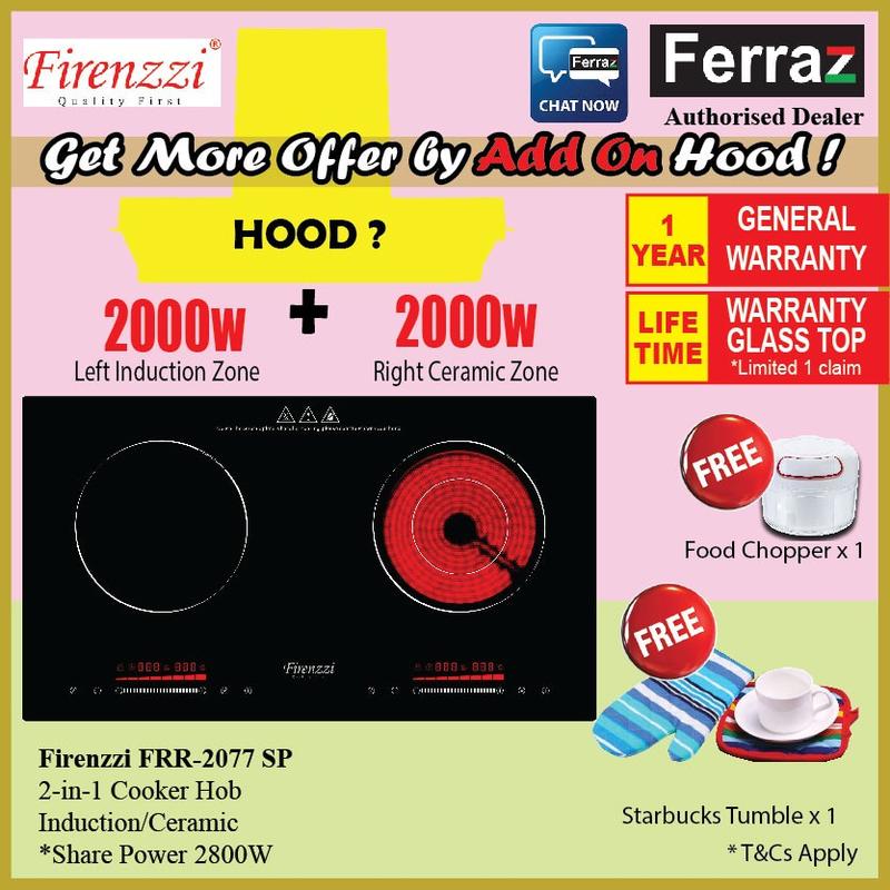 Firenzzi FRD-2077 SP Induction / Ceramic Cooker [NEW] come with ...