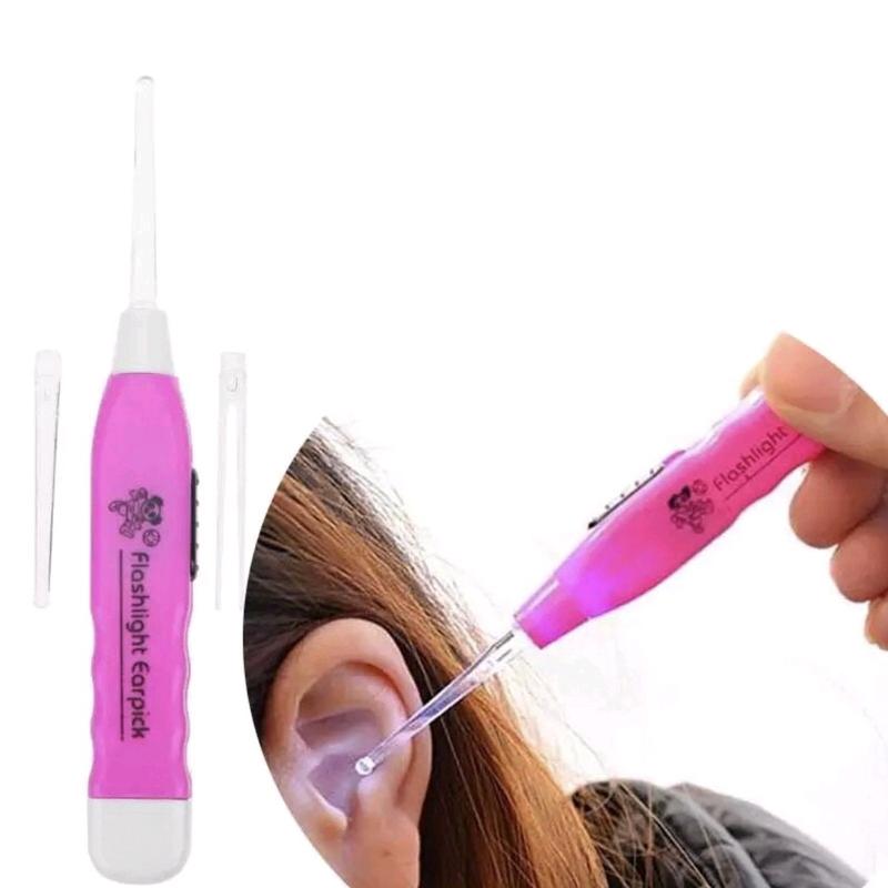 Pengorek Telinga Berlampu Ear Pick With Light Earwax Removal - TikTok ...