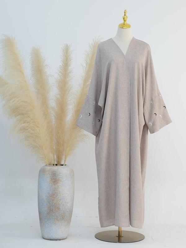 Arabic Clothing- Women's Moon Embroidery Abaya without Hijabs, - TikTok ...