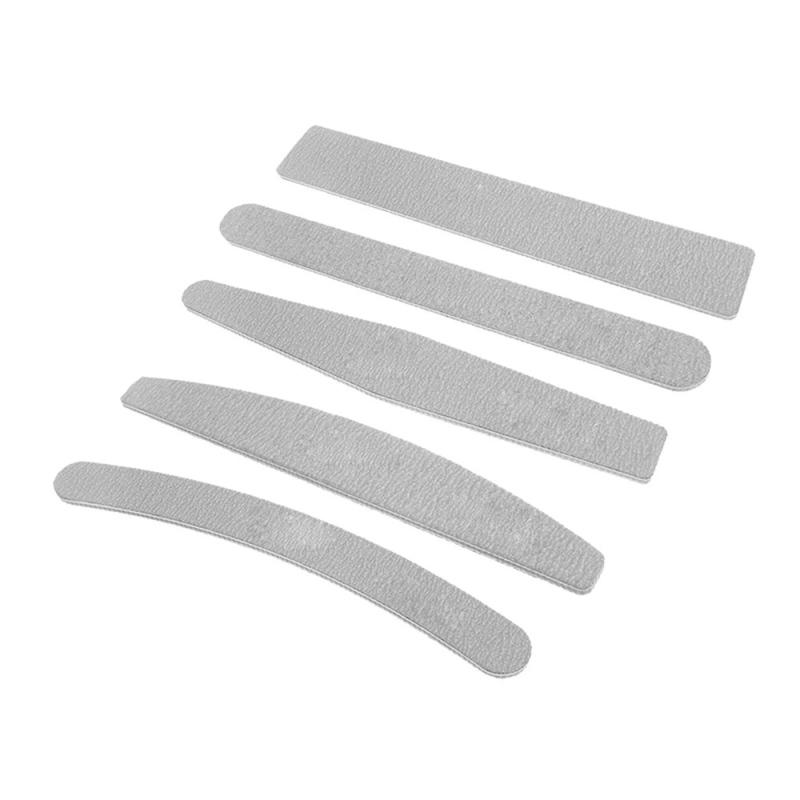 5pcs/lot Nail Files 100/180 Grit 5 Different Shapes Length 18CM ...