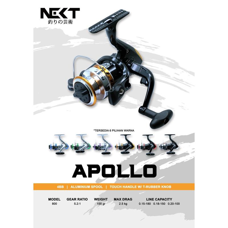 REEL SPINNING NEXT APOLLO 800 SPOOL ALUMUNIUM - Shop | Tokopedia