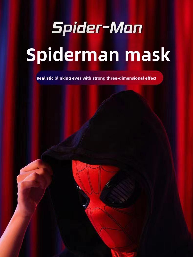 Spider-Man Headgear Electric Blinking Touch Light-Up Mask Miles ...