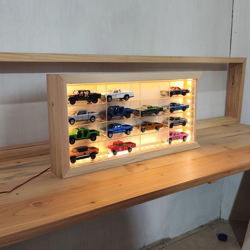 16 slot rak hotwheels jati belanda akrilik Acrylic - Shop | Tokopedia