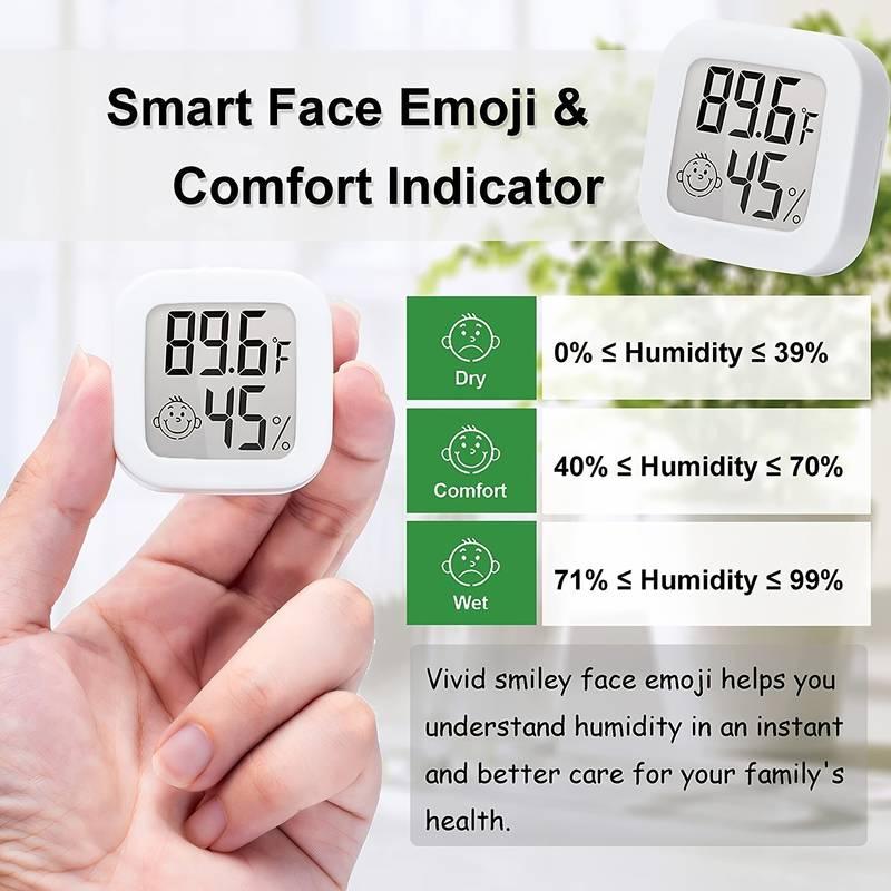 Termometer Dalaman Higrometer Bayi, Monitor Suhu dan Kelembapan ...