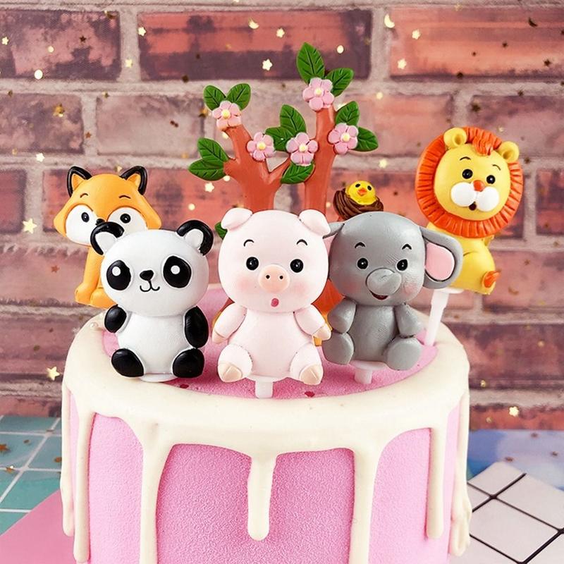 Topper Kek Haiwan, Bahan Getah Lembut Comel, Anak Patung Kek - TikTok ...