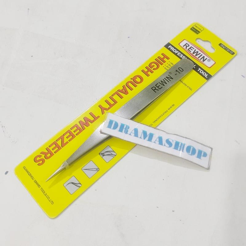 pinset elektro ujung lancip lurus non magnetic stainless steel ST TS 10 ...