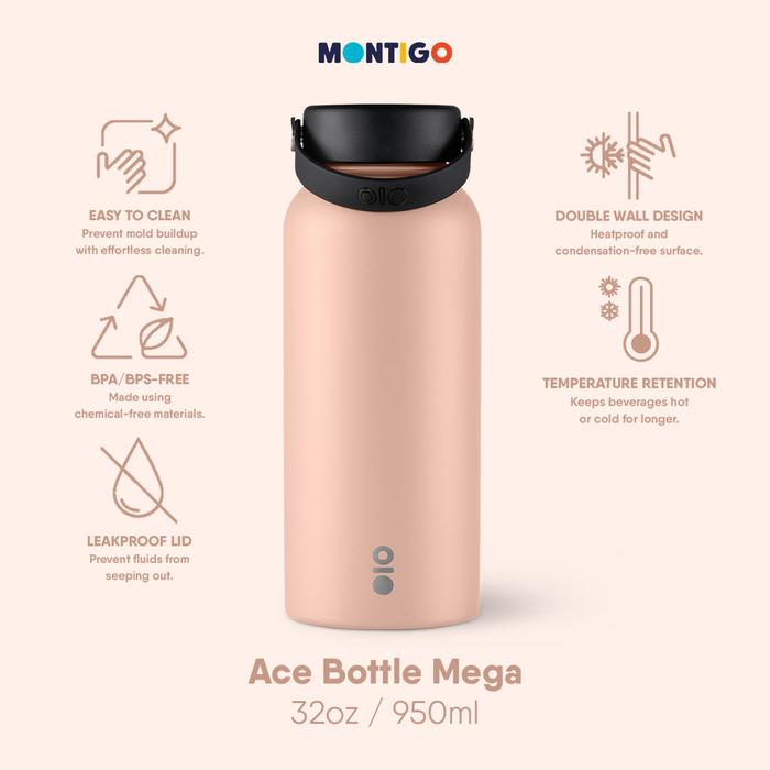 Promo Montigo | Tumbler Ace Bottle Mega 32oz - 950ml Nectarine Cicil 0% ...