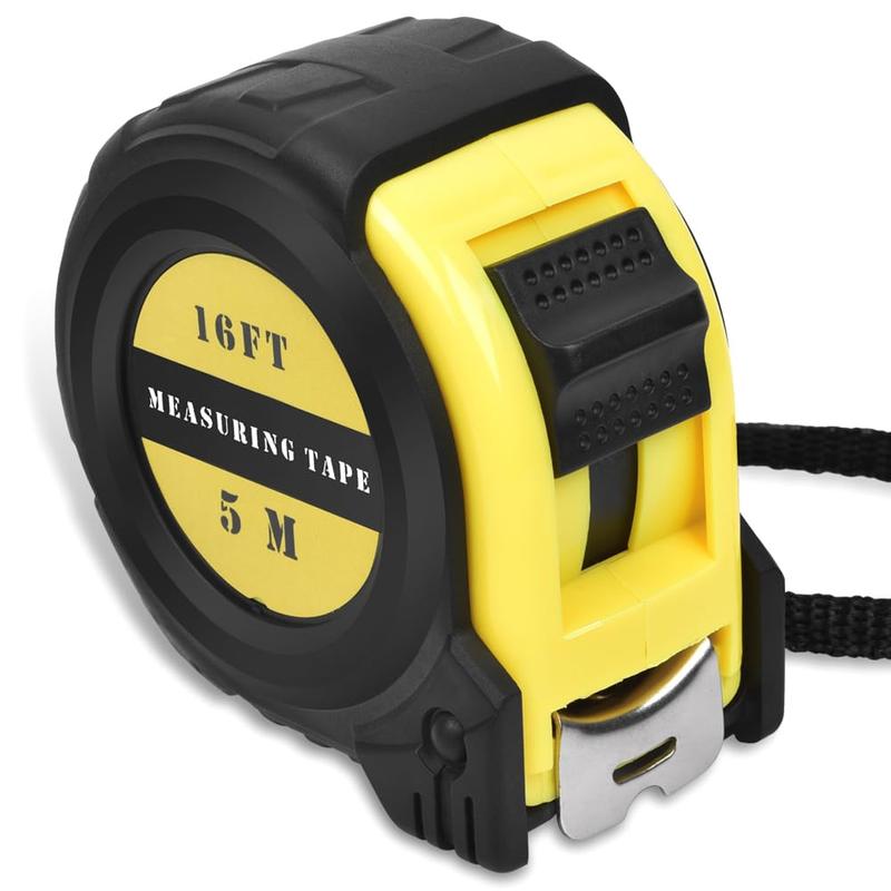 Tape Measure 16 Ft - Metal Retractable Tape Measure with Metric ...