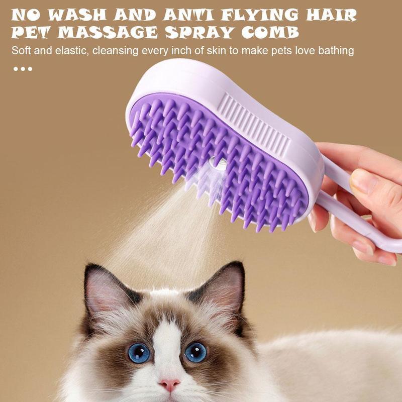 One-click Spray Comb Explosive Pet Comb Electric Spray Massage - TikTok ...