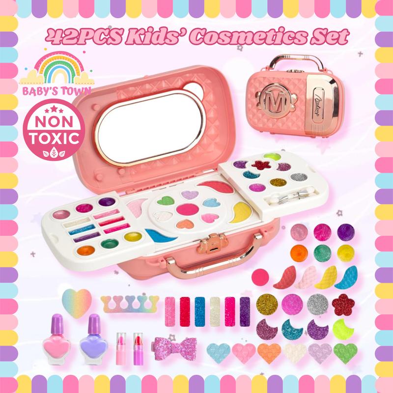 42PCS Kids Makeup Set Kit Girl Princess Cosmetics Pretend Play - TikTok ...